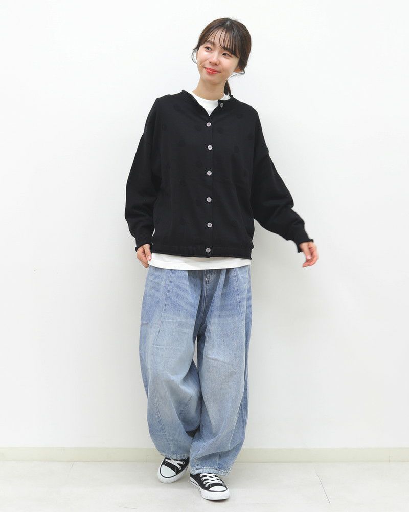 30％OFF】［mao made］やわらかコットンMIZUTAMAジャガード 2WAYプル